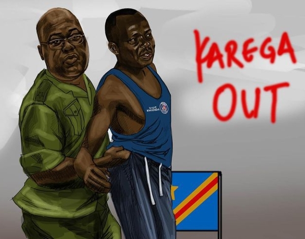 Quand le dessinateur congolais M-Kadima caricature Vincent Karega, l ...