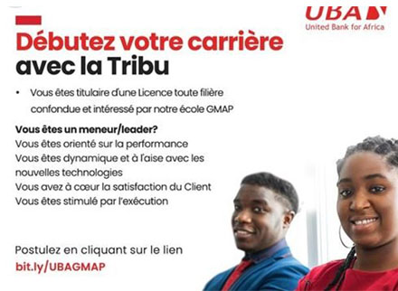 RDC : la banque UBA clôture la réception des candidatures des jeunes diplômés ce vendredi 26 ...