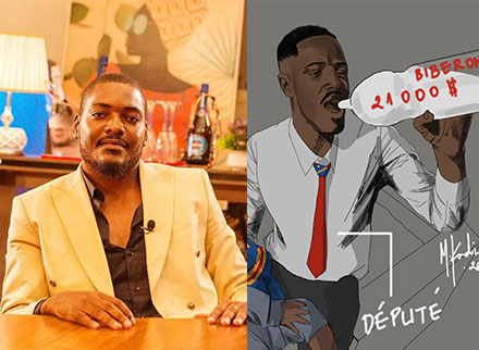 RDC : Dans une nouvelle œuvre, le dessinateur congolais M Kadima ...