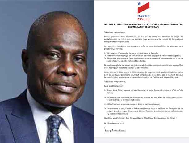 Insécurité à l'Est de la RDC : Martin Fayulu accuse le Rwanda et l ...