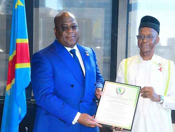 New York : Félix Tshisekedi reconnu ''leader africain de l'année 2022 ...