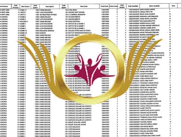 RDC/Bourse Excellentia 2022 : Voici les noms, les écoles et les pourcentages de 121 candidats ...