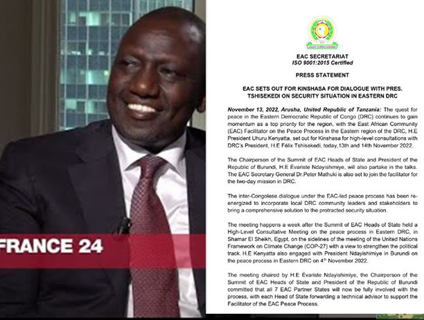 RDC-RWANDA : Voici le communiqué officiel de l’EAC sur la reprise du ...