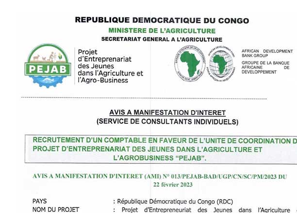 RDC : Le ministère de l'agriculture invite les jeunes entrepreneurs ...