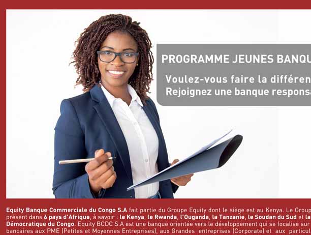 RDC : La Banque commerciale EQUITY BCDC lance la réception des ...