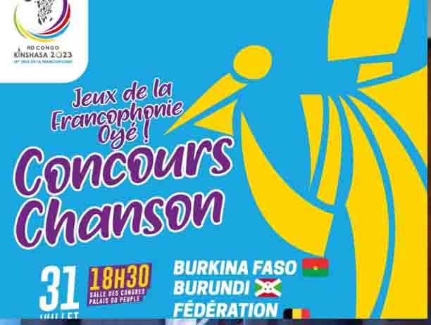 9èmes Jeux de la Francophonie- Concours de la chanson: Le Burkina Faso ...
