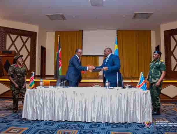 Sécurité : Signature d'un accord de coopération militaire entre la RDC et le Kenya - MINGA MEDIA