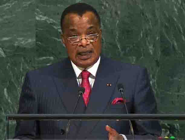 New York : Vidéo complète du discours du président du Congo-brazza ...