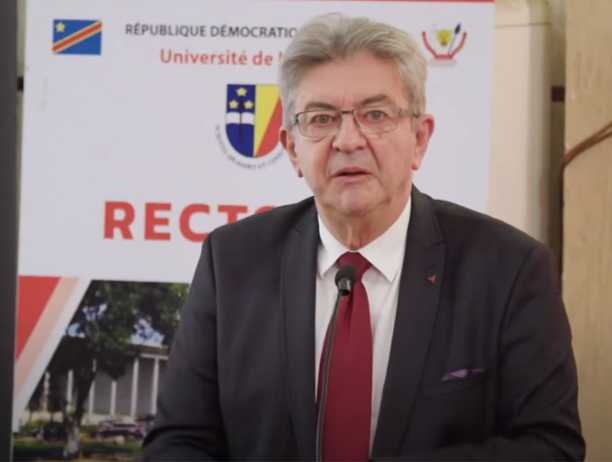 RDC : L'opposant français Jean-Luc Melenchon a présenté son livre ...
