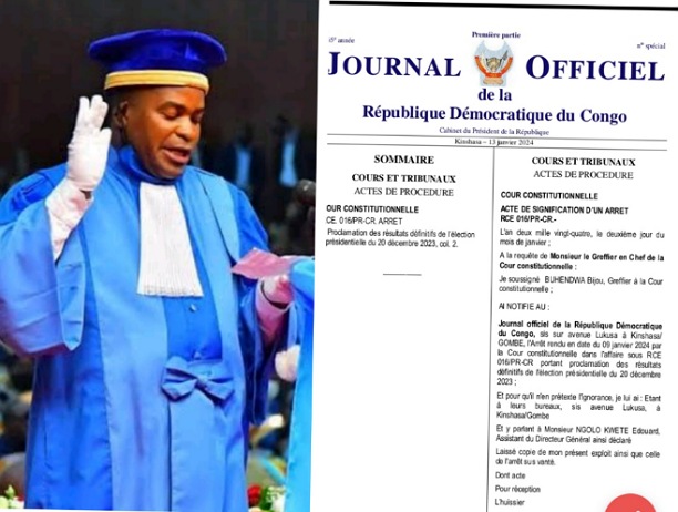 Présidentielle 2023 : Déjà publié dans le journal officiel de la RDC ...