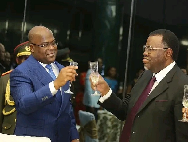 En image : Quand le président Félix Tshisekedi rencontrait en Namibie ...
