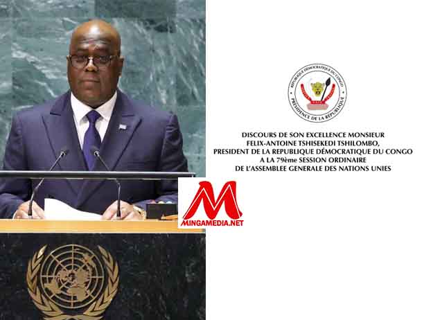 Document : Téléchargez le fichier pdf du discours du Président Félix Tshisekedi de ce mercredi ...